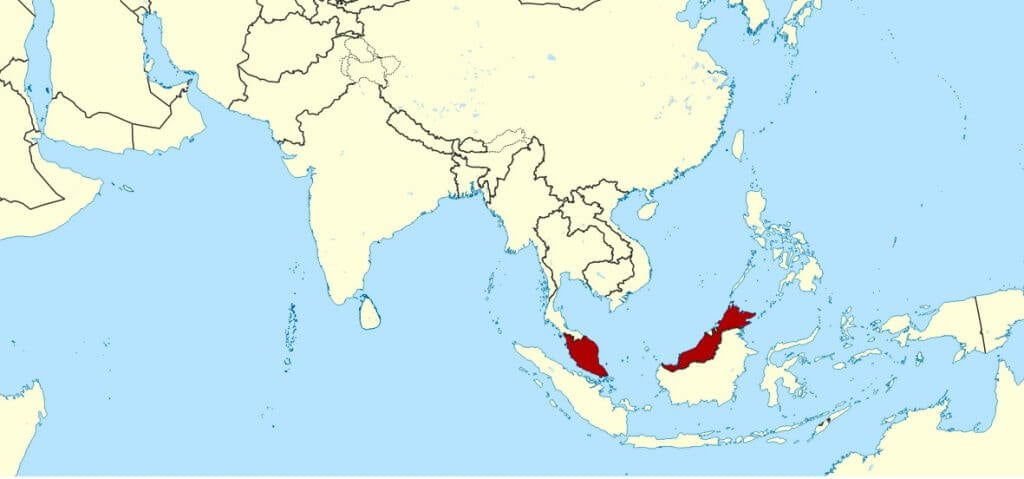 Malaysia In World Map